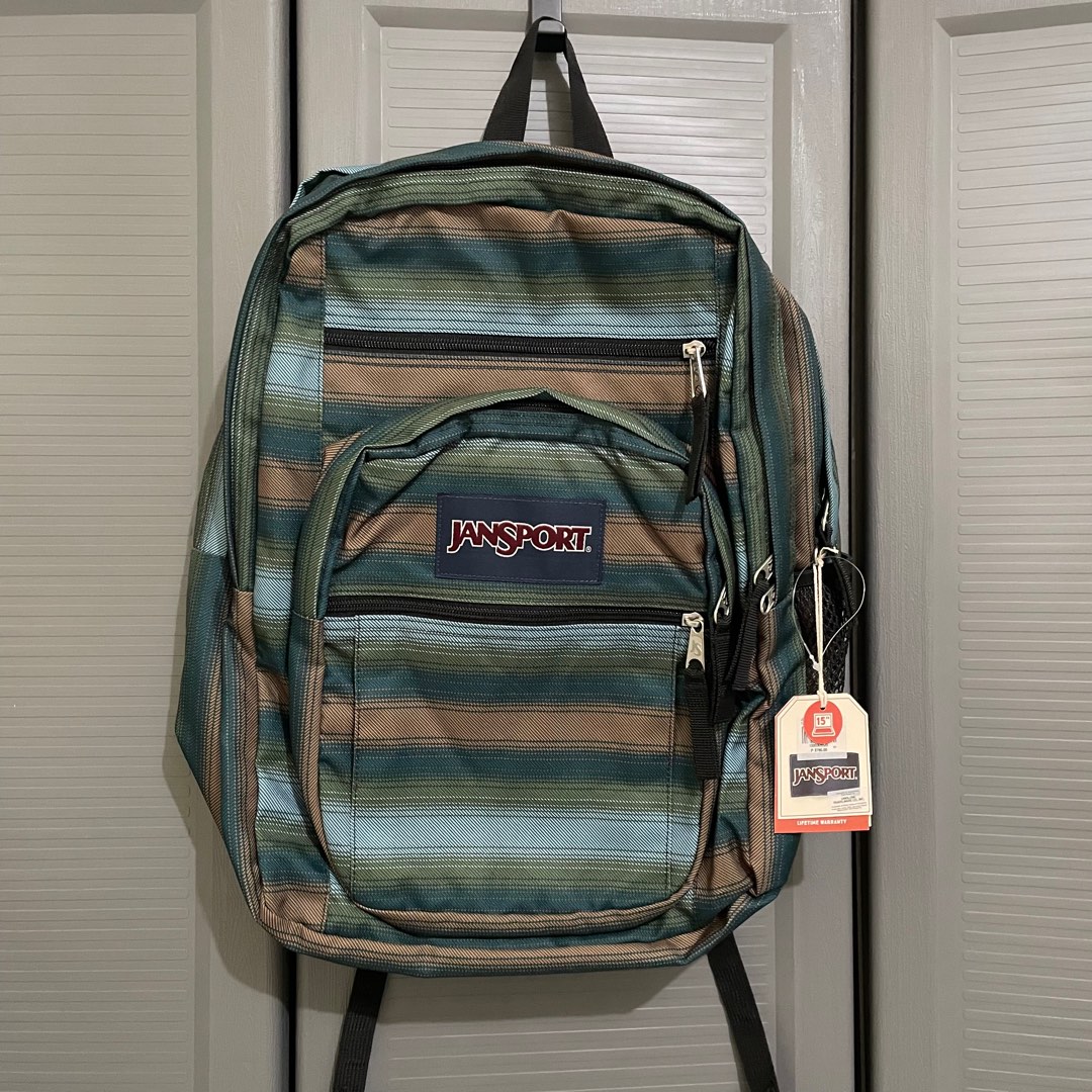 Jansport Big Student Backpack 34L Surfside Stripe, Men's Fashion, Bags ...