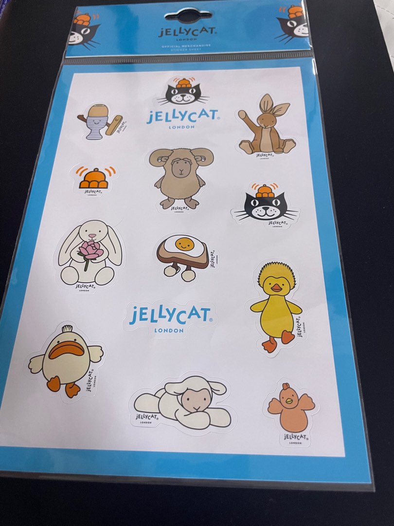 Jellycat stickers, Hobbies & Toys, Toys & Games on Carousell