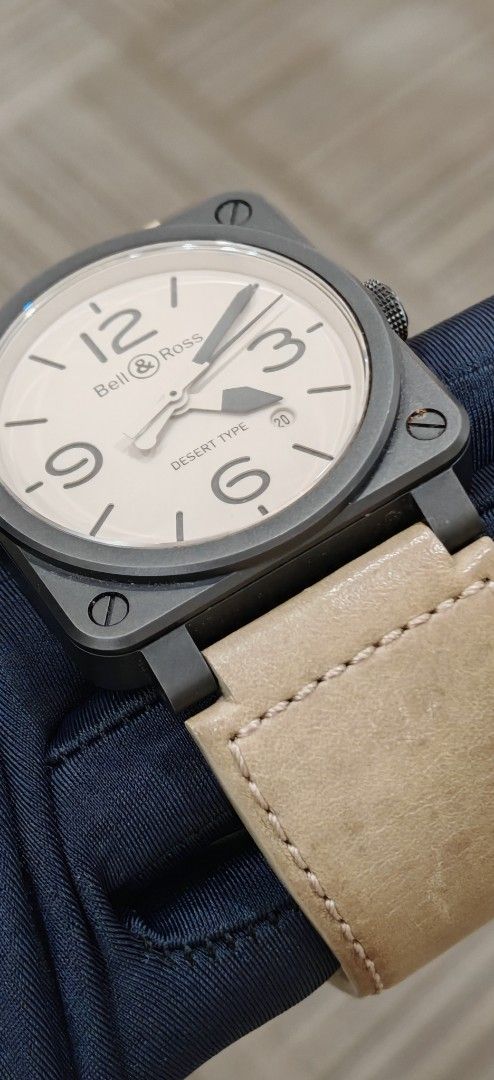 Johan BELL and ROSS 2017 BR03-92 Ceramic Desert Type 42mm Automatic Men ...