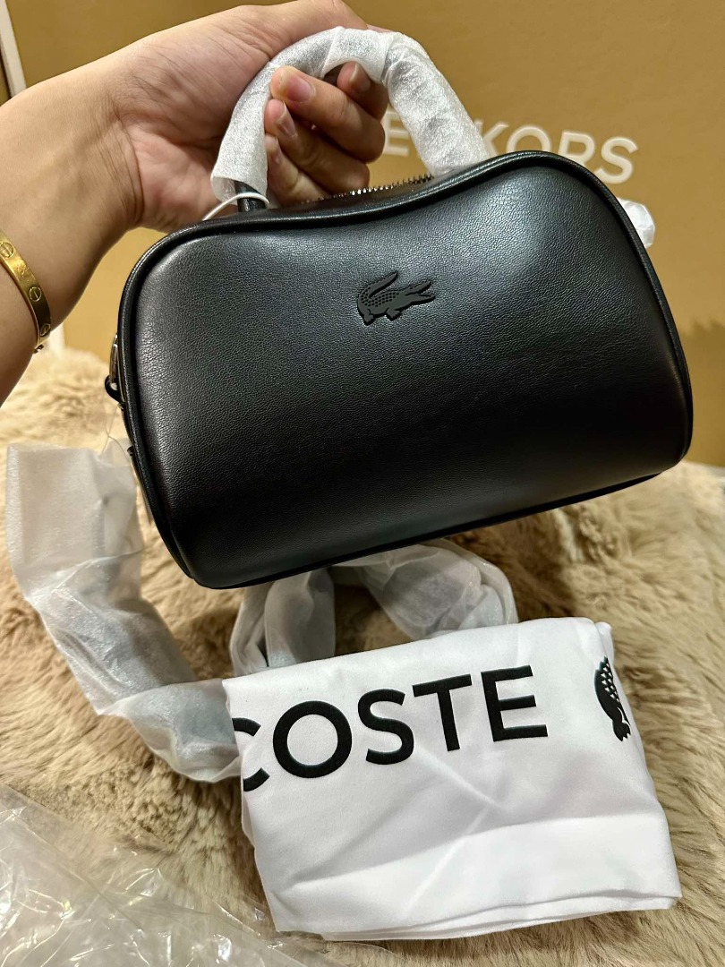 LACOSTE Mini Lora Leather Purse, Luxury, Bags & Wallets on Carousell