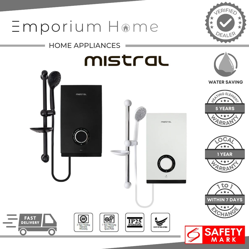 Mistral Instant Shower Heater MSH101P, TV & Home Appliances, Water ...