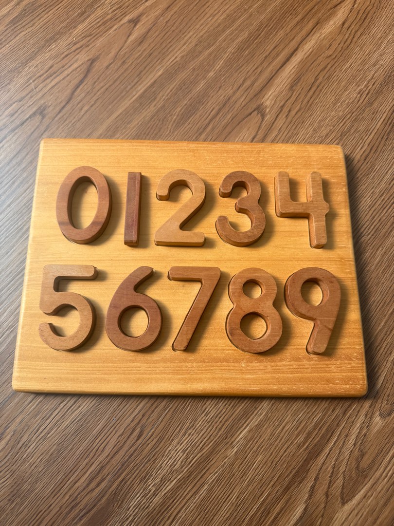 Montessori wooden number set, Hobbies & Toys, Stationery & Craft ...