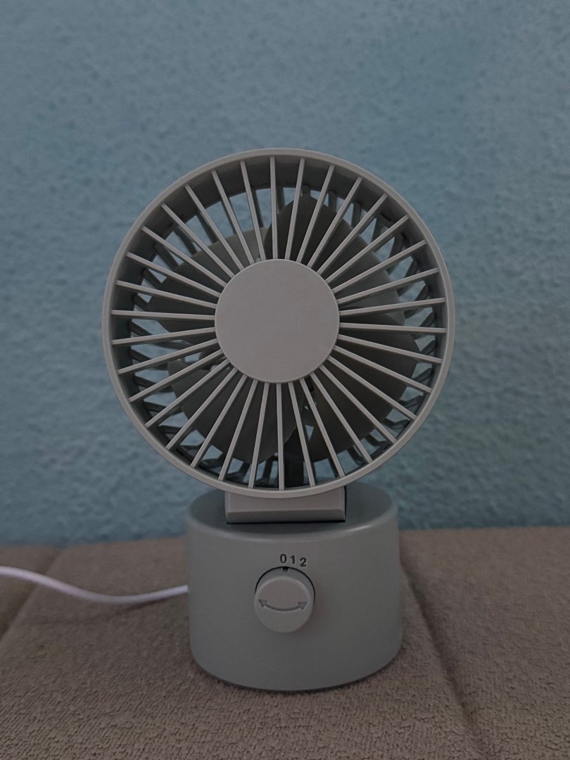 Muji Style Quiet Rotatable Desk Fan, Furniture & Home Living, Lighting ...