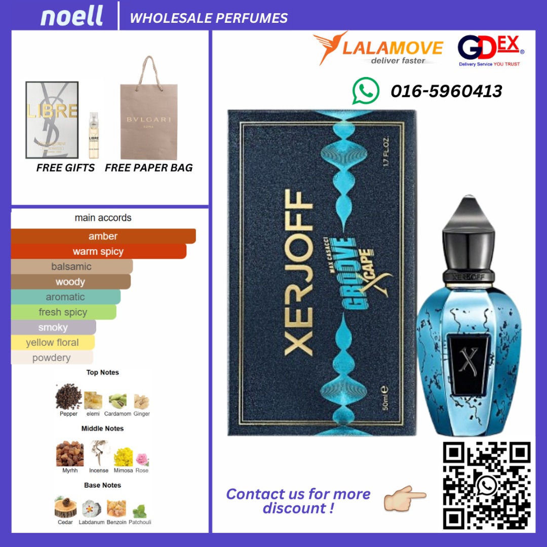 [ORIGINAL] AUTHENTIC READY STOCK XERJOFF GROOVE XCAPE PARFUM 100ML PERFUME FOR UNISEX MINYAK ...
