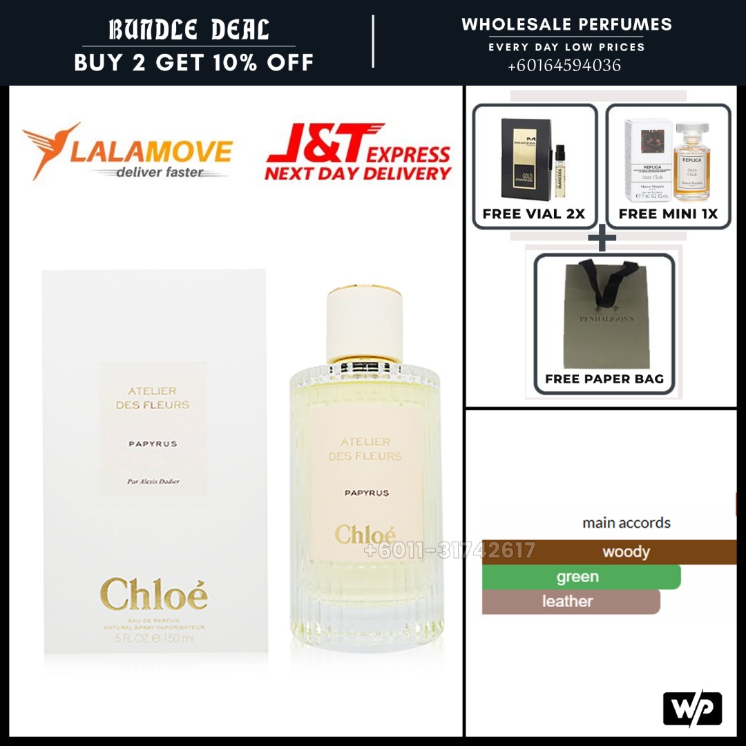 [ORIGINAL] CHLOE PAPYRUS EDP 150ML FOR UNISEX, Beauty & Personal Care ...