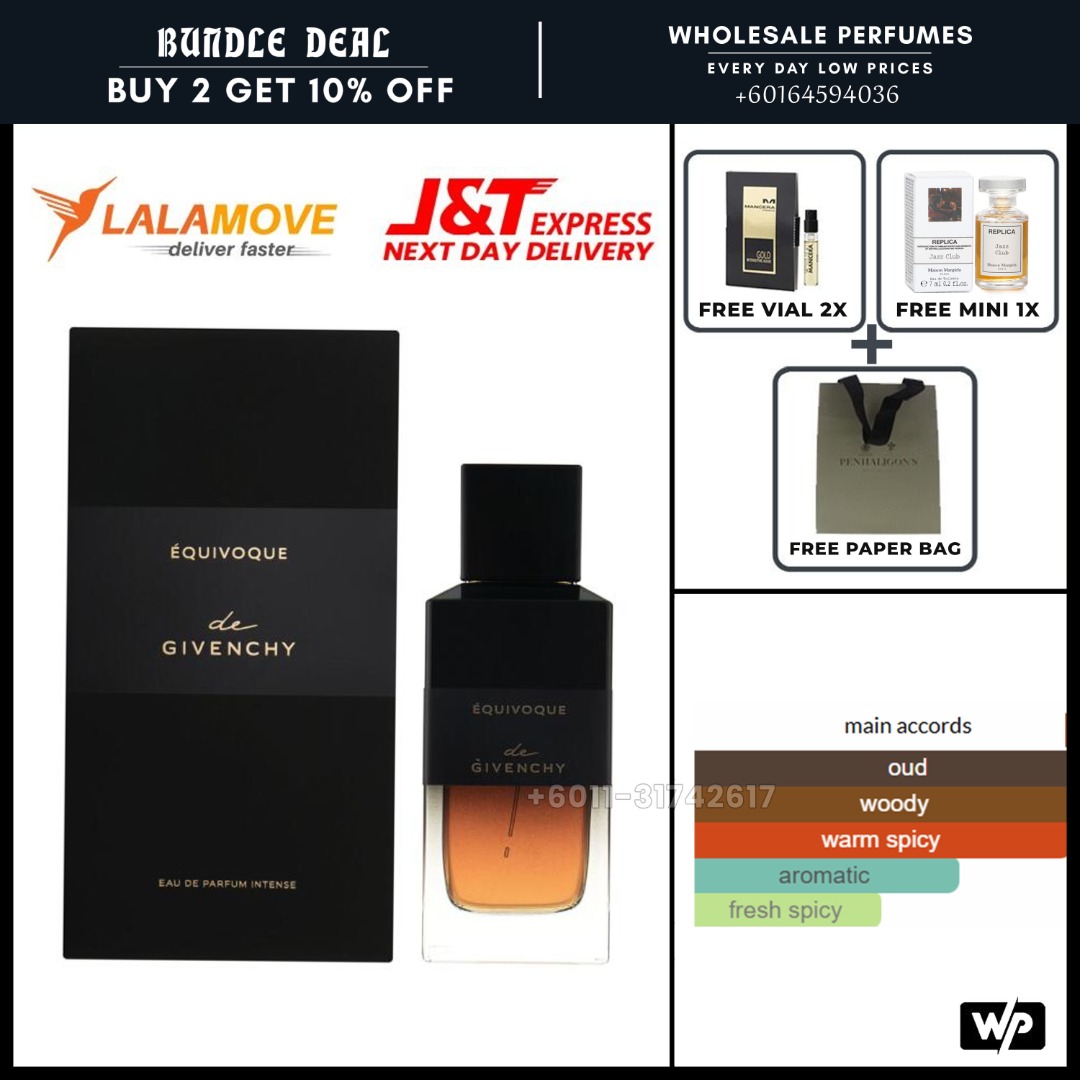 [ORIGINAL] GIVENCHY DE EQUIVOQUE EDP INTENSE 100ML FOR MEN, Beauty ...