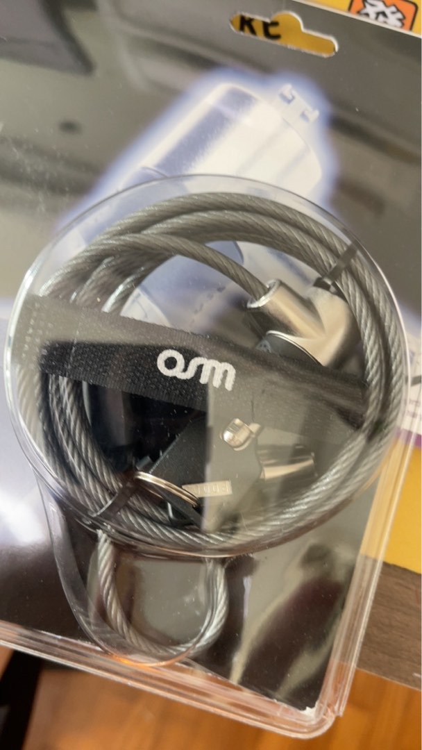 OSM laptop Lock Cable, Sports Equipment, Bicycles & Parts, Parts ...
