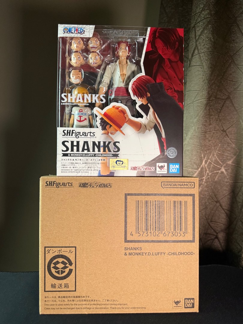 P.Bandai SHF Shanks & Luffy Childhood, Hobbies & Toys, Toys & Games on ...