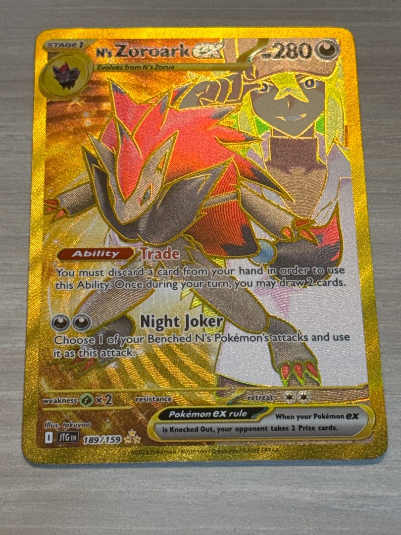 Pokemon Card - N Zoroark EX - 189, Hobbies & Toys, Toys & Games on ...