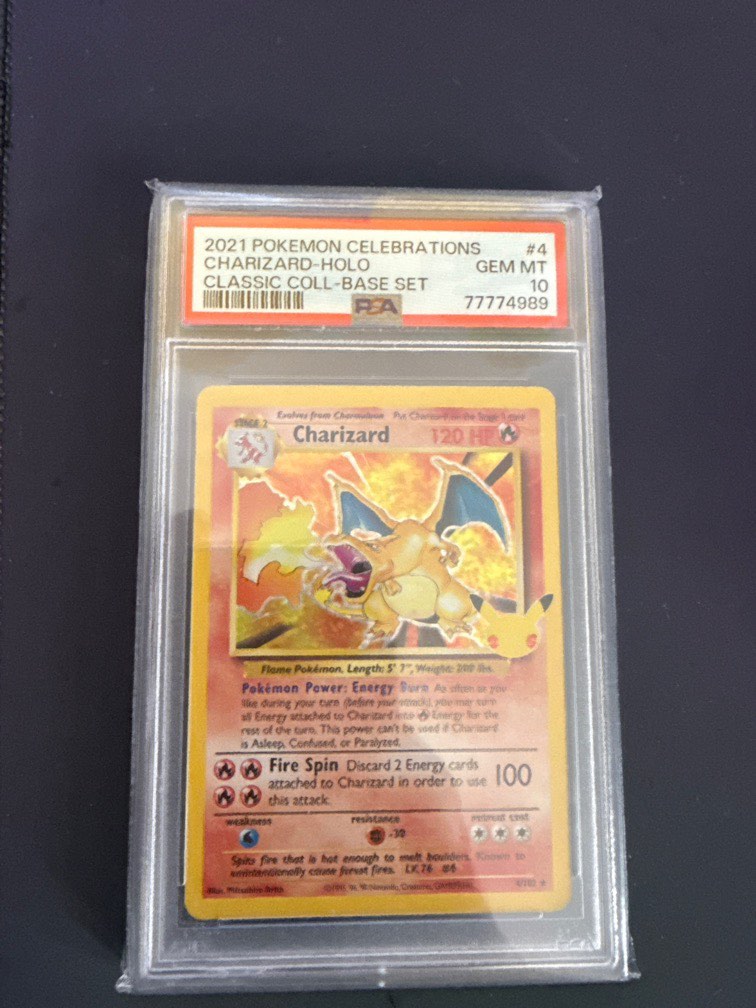 Pokemon TCG 25th anniversary Charizard PSA 10, Hobbies & Toys, Toys ...