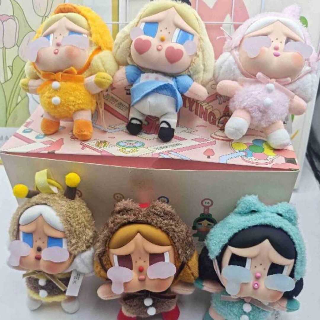 popmart crybaby - crying again series blind box keychain toys plushies ...