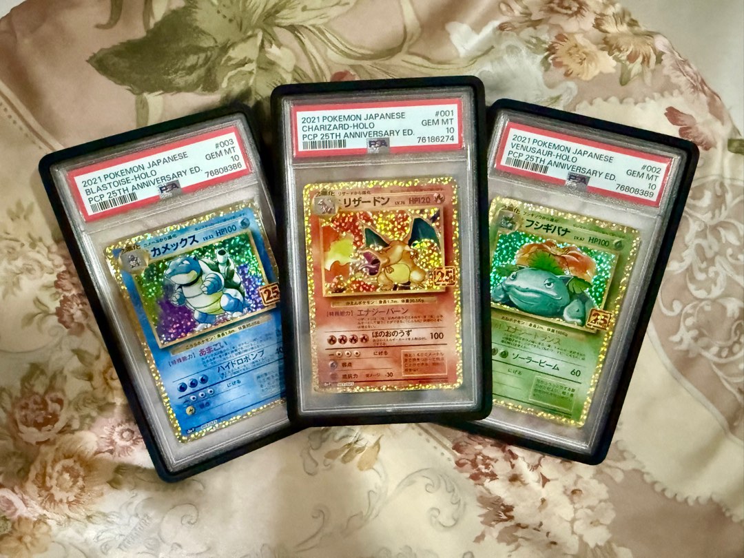 PSA 10 25th anniversary celebration trio holo (Japanese), Hobbies & Toys, Toys & Games on Carousell