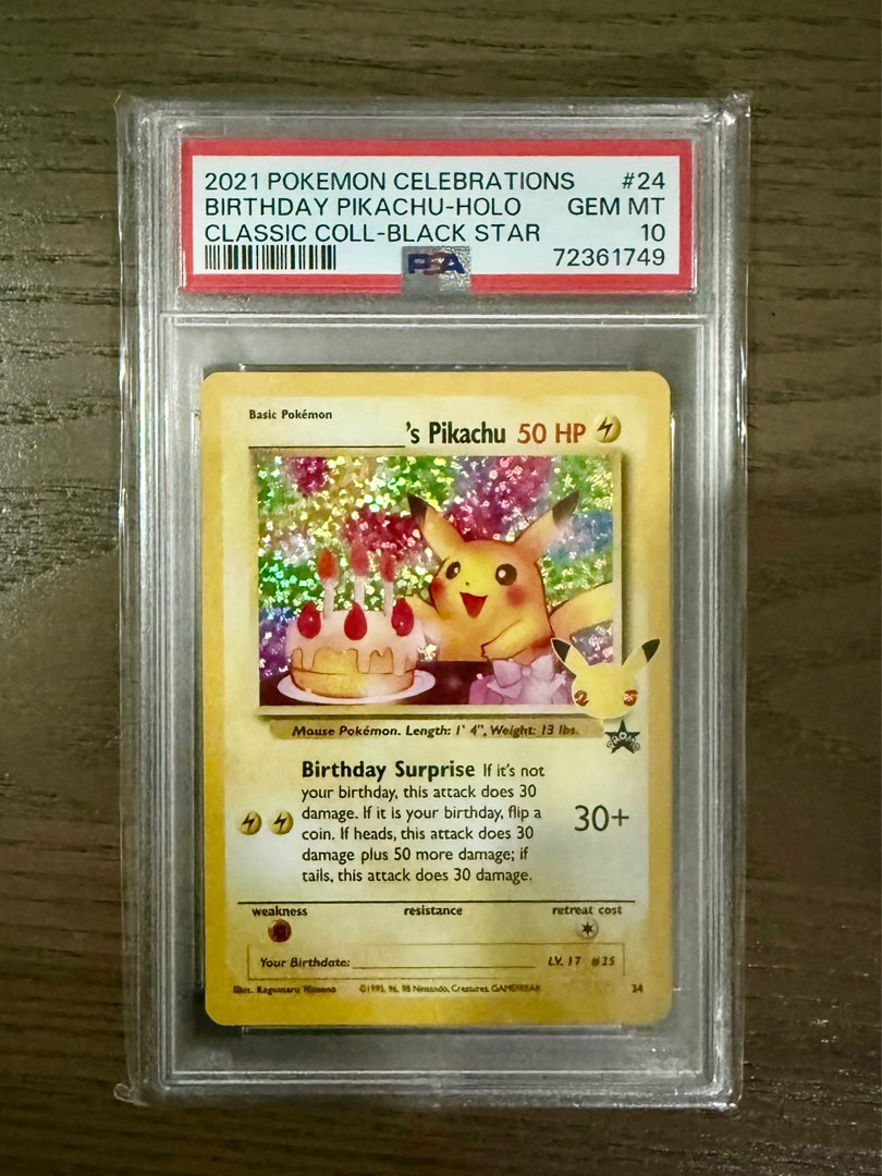 PSA 10 25th anniversary celebration holo BLACK STAR PROMO (English), Hobbies & Toys, Toys ...