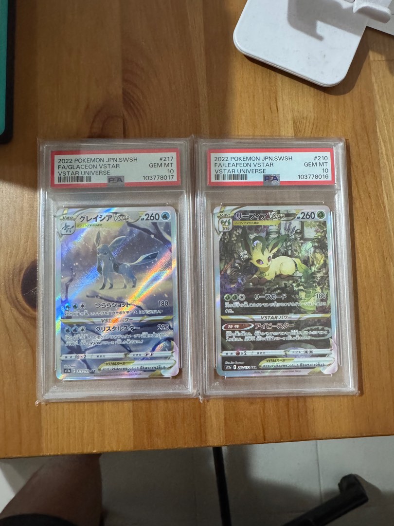 PSA 10 Leafeon and Glaceon V STAR SAR Sequential, Hobbies & Toys, Toys & Games on Carousell