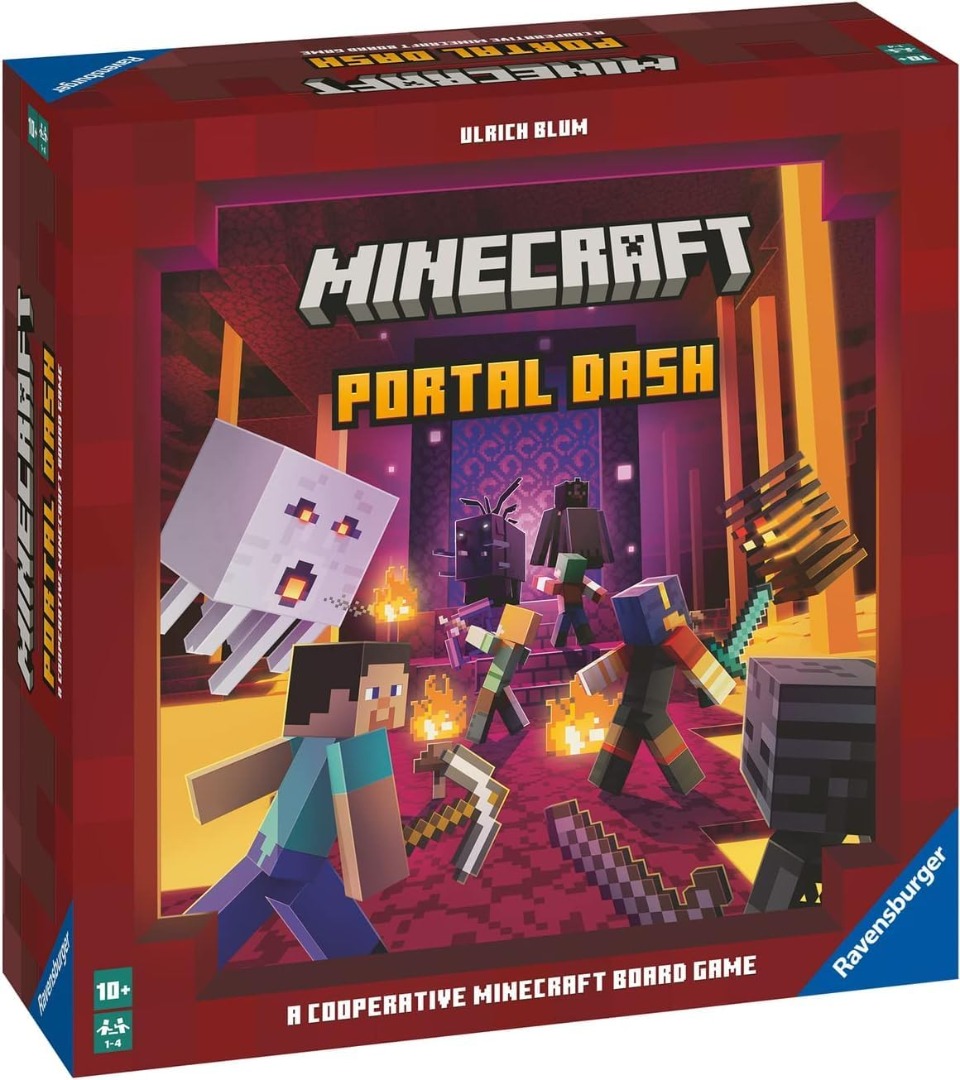 Ravensburger Minecraft: Portal Dash Family Board Games for Kids and ...