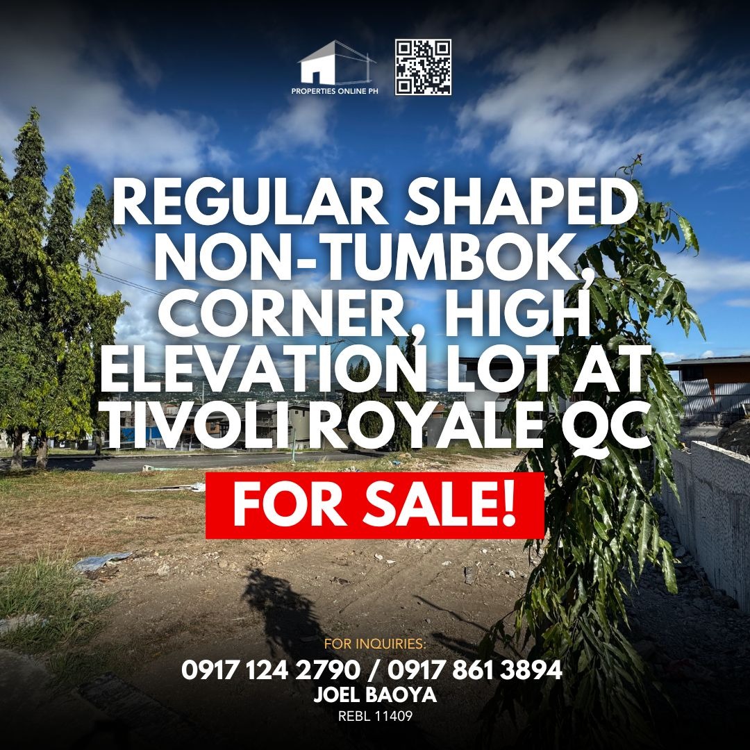 REGULAR SHAPED NON-TUMBOK, CORNER, HIGH ELEVATION LOT FOR SALE AT ...