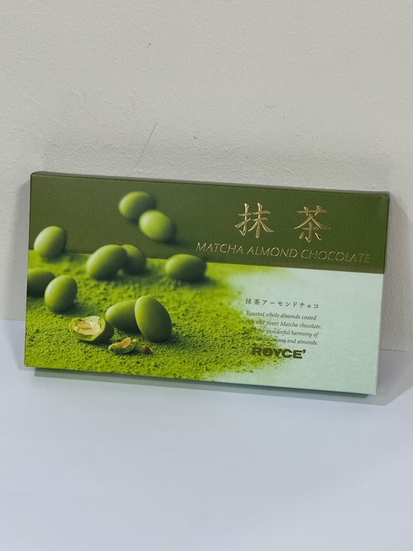 ROYCE Matcha Chocolate Covered Almonds, Food & Drinks, Packaged ...