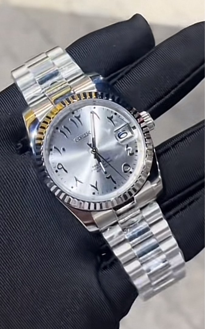 Seiko Mod Arabic dial style custom watch datejust jubilee, Women's ...