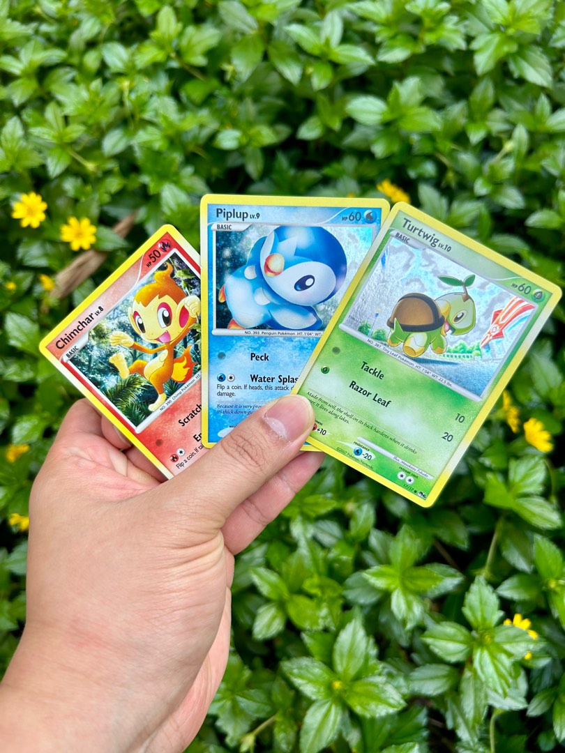 [Set] Chimchar Piplup Turtwig Holo Pop Series 6 Promo Sinnoh Starters ...