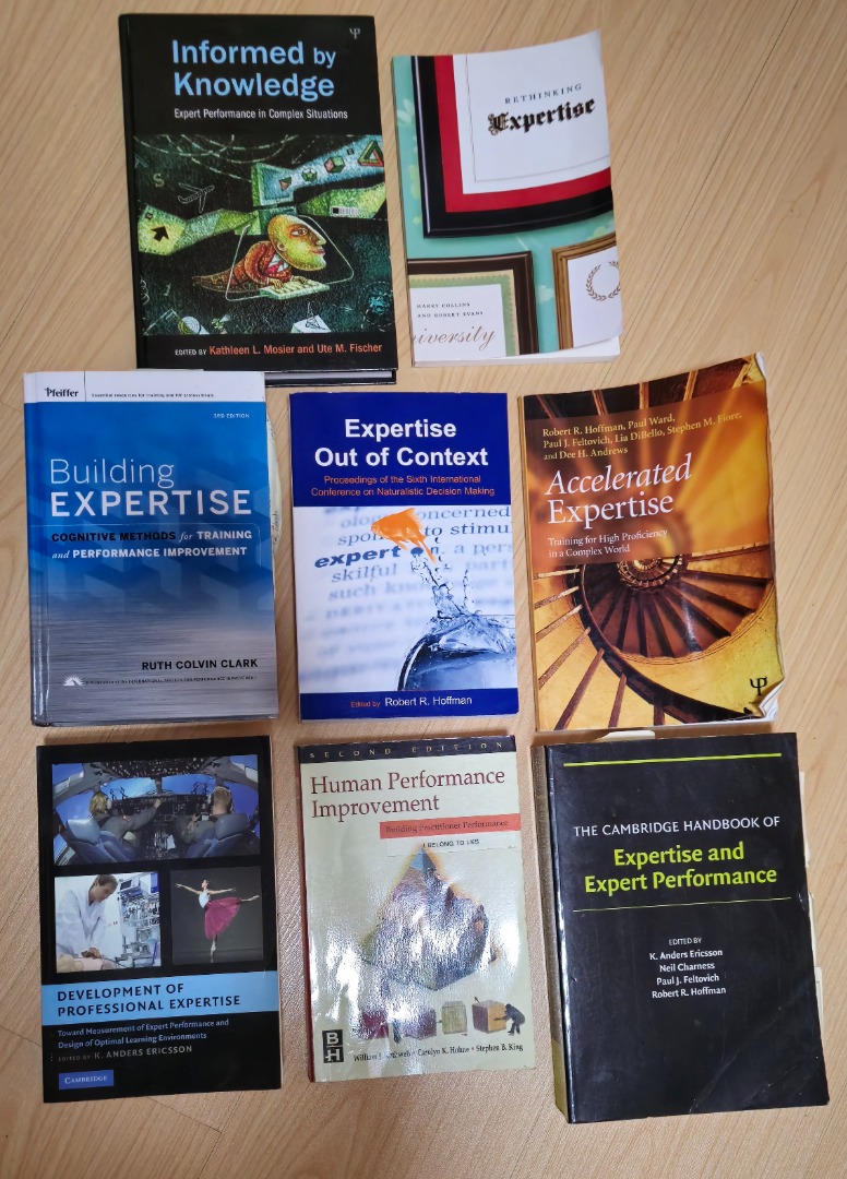 Set of 6 books on Expertise Development and Expert Performance, Hobbies ...