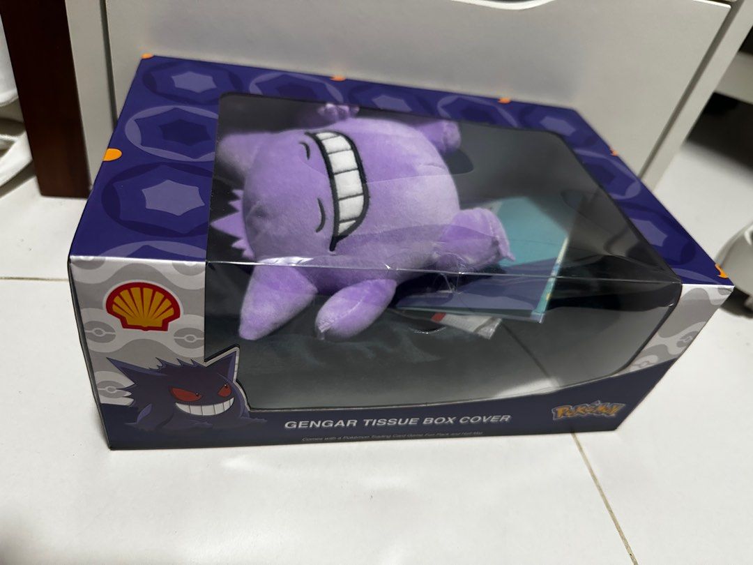 Shell pokemon gengar tissue box cover, Everything Else on Carousell
