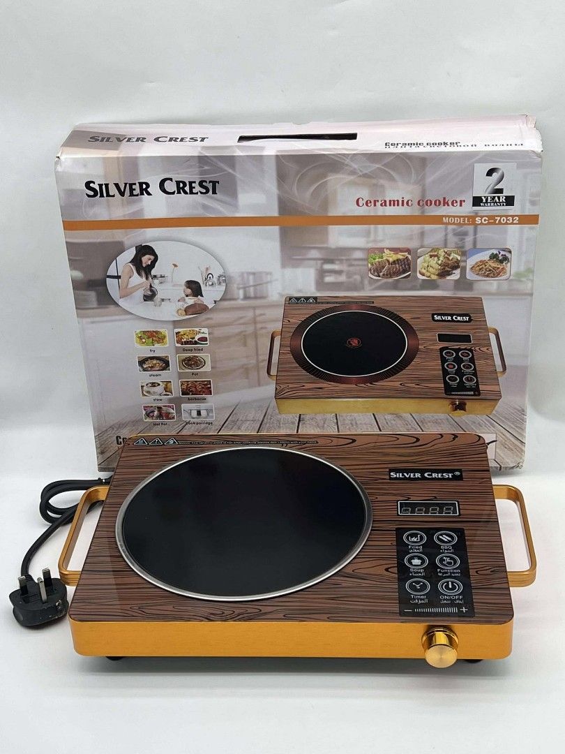 SILVER CREST CERAMIC COOKER 3500 W with 6 PCS KNIFE SET, 家庭電器, 廚房電器 ...