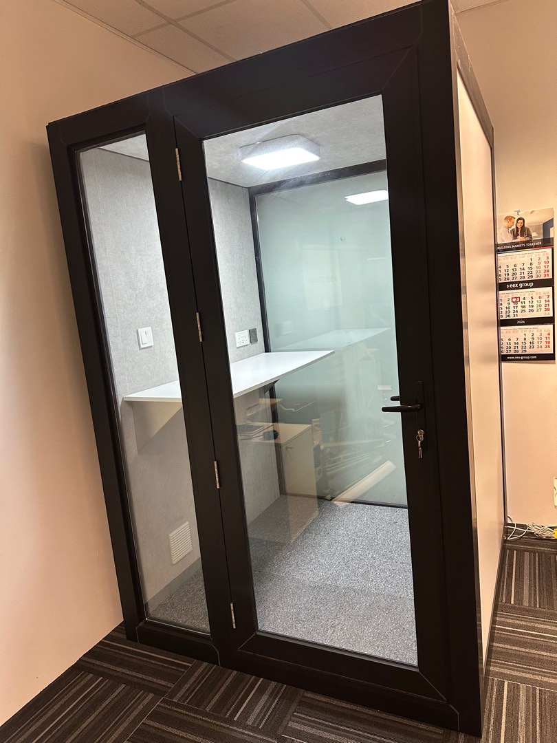 Sound proof office phone booth, Furniture & Home Living, Furniture ...