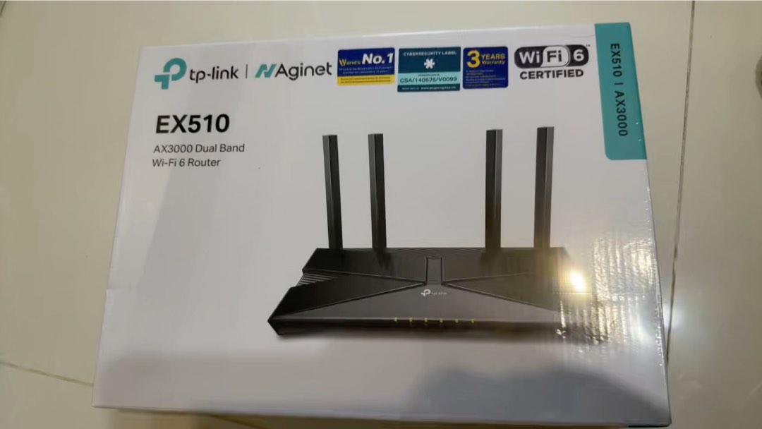 TP-Link Archer EX510 AX3000 Dual Band Wi-Fi 6 Router, Computers & Tech ...