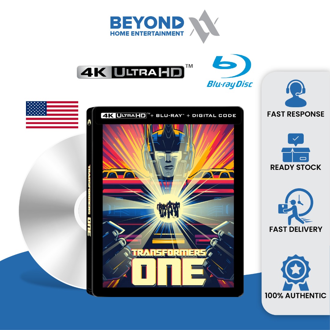 Transformers One Steelbook [4K Ultra HD + Bluray], Hobbies & Toys ...