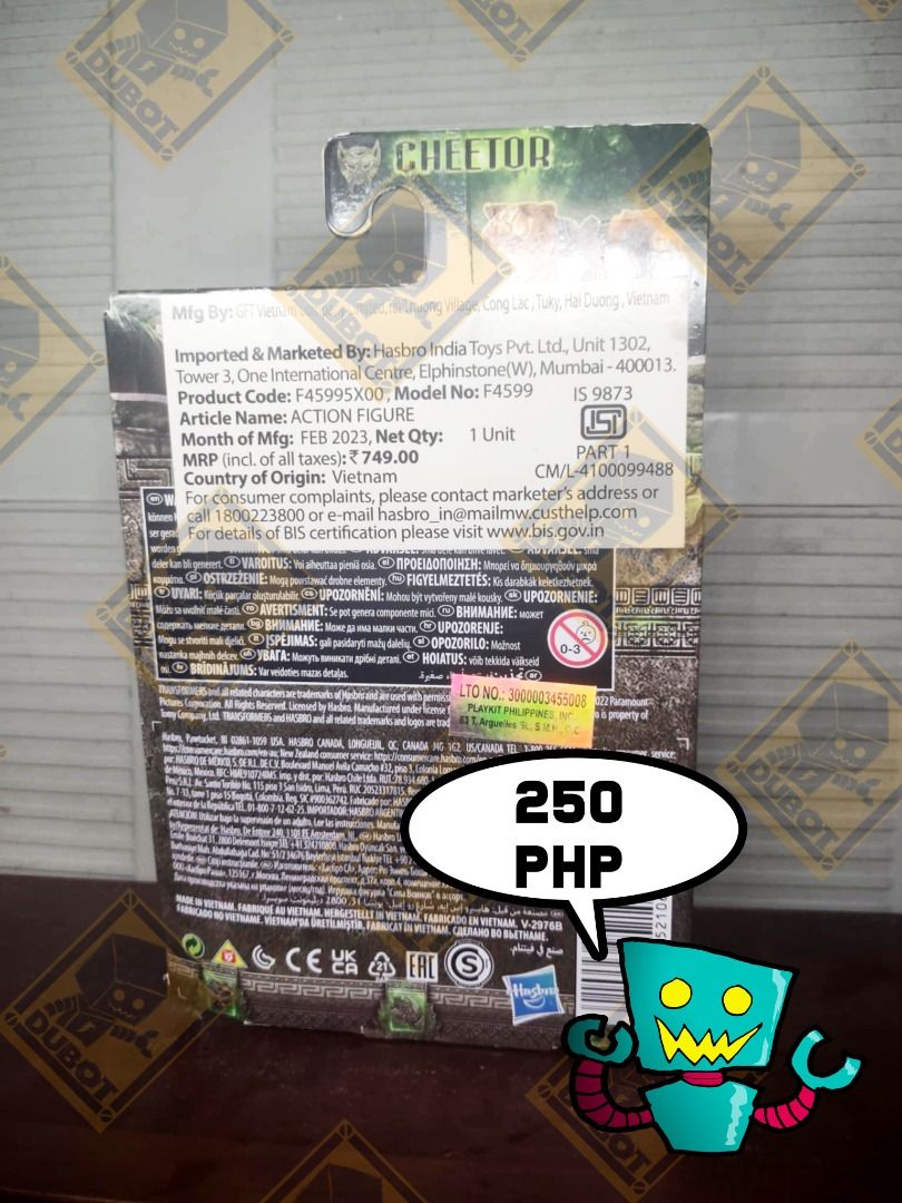 TRANSFORMERS RISE OF THE BEAST WEAPONIZER CHEETOR, Hobbies & Toys, Toys ...