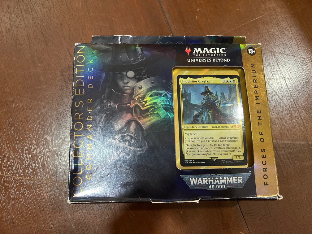 Warhammer 40k MTG Inquisitor Greyfax collector booster box, Hobbies ...