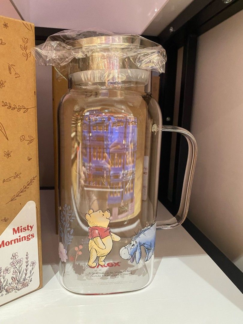 Winnie the Pooh Glass Jar, Furniture & Home Living, Kitchenware ...