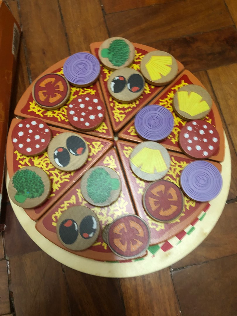 Wooden Pizza Toy, Hobbies & Toys, Toys & Games on Carousell