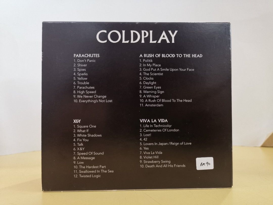 (4CD) COLDPLAY 4CD CATALOGUE SET Parachutes / A Rush Of Blood To The ...