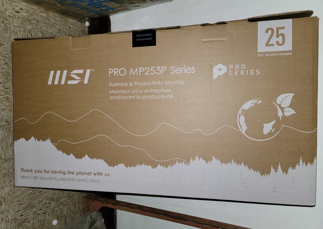 **只有紙皮箱 EMPTY PAPER CARDBOARD BOX ONLY MSI 微星 電腦顯示器紙皮箱盒 PC Monitor ...