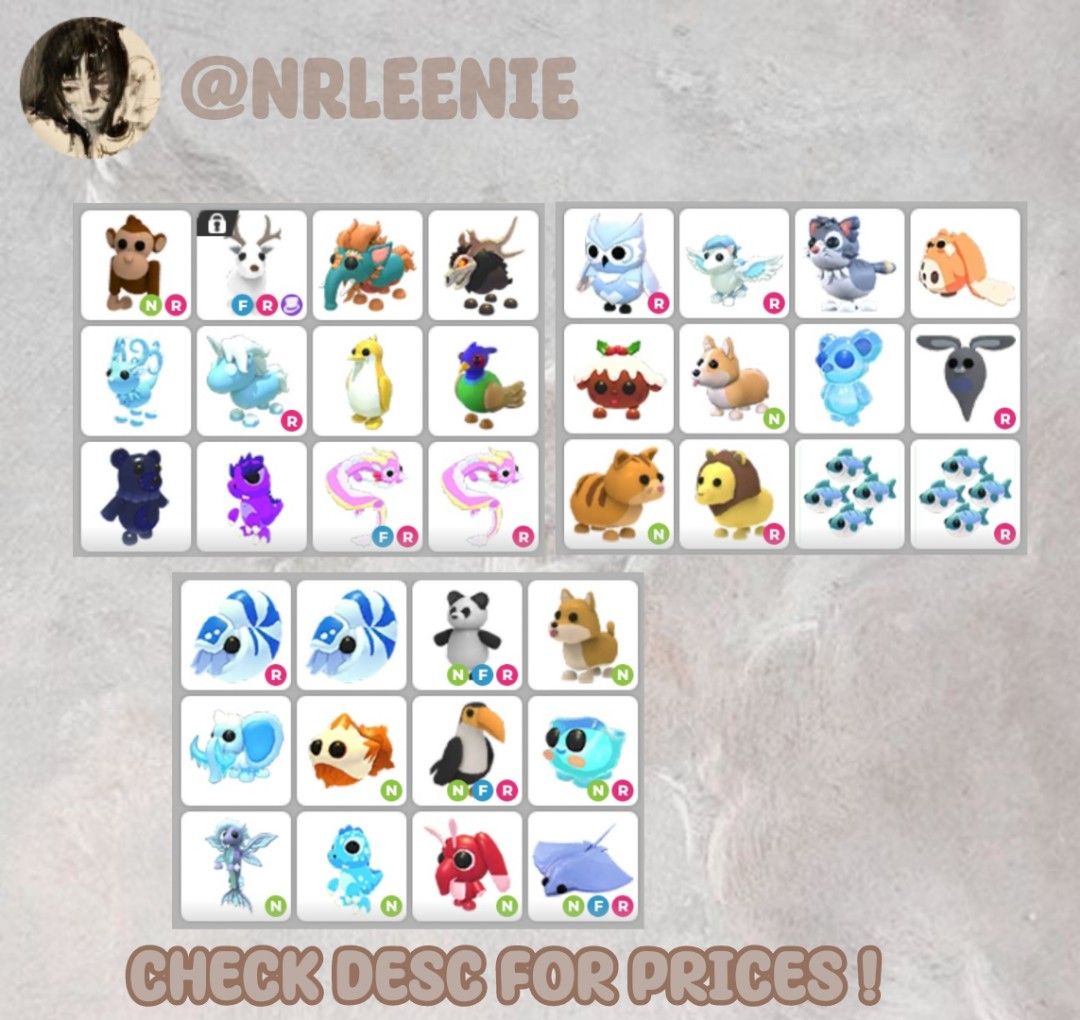 Adopt me pets - [arctic reindeer, sakura spirit, pudding pup, panda ...