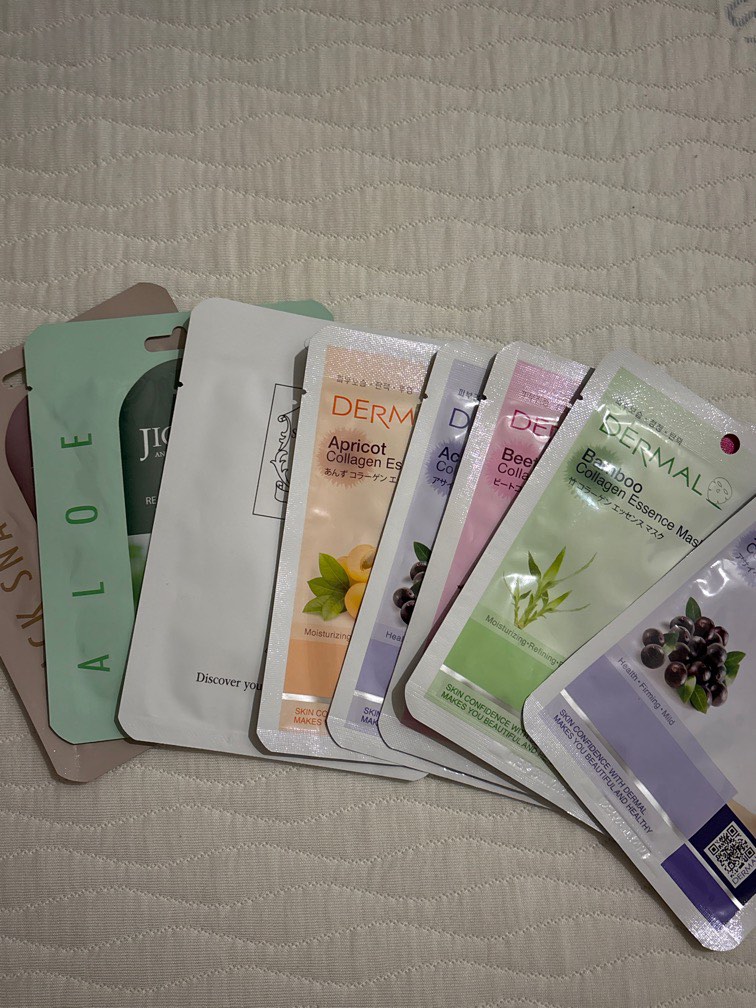 Assorted Korean Face Masks (2027 expiry), Beauty & Personal Care, Face ...