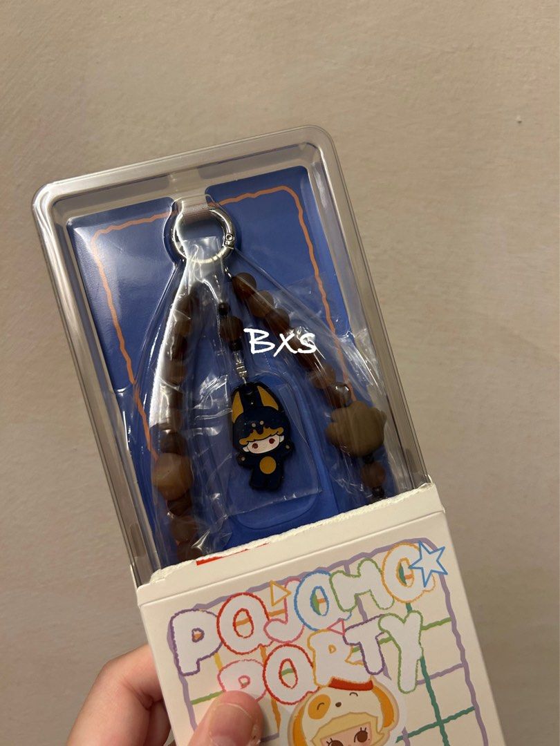 Authentic popmart POP MART POP BEAN Pajama Party - Mobile Phone Chain ...