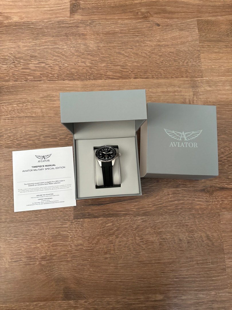 Aviator watch SAF army military, Men's Fashion, Watches & Accessories ...