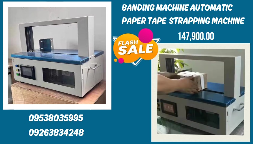 BANDING MACHINE AUTOMATIC PAPER TAPE STRAPPING MACHINE, Commercial ...