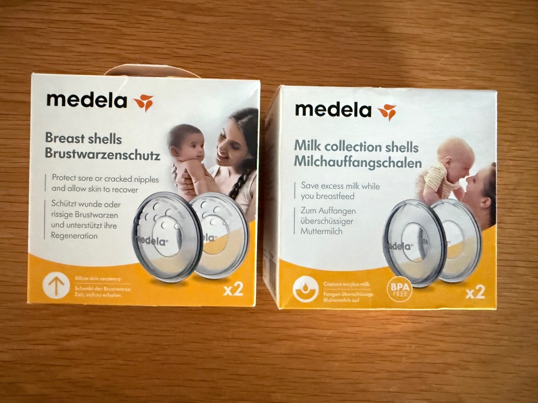 BNIB Medela Breast Shells + Milk Collection Shells, Babies & Kids ...
