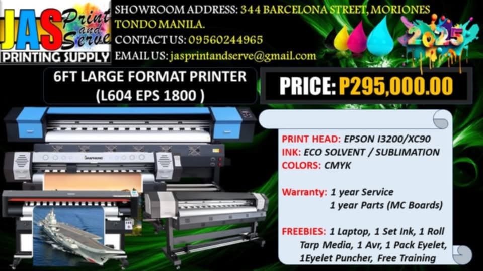 Brand New 6ft Large Format Printer Machine Tarpaulin Printer Machine ...