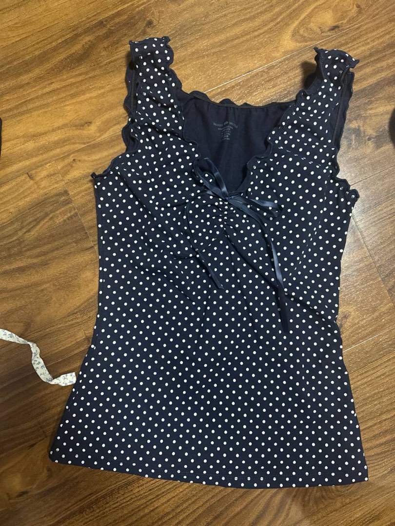 brandy melville polka dot malena top rare tank coquette, Women's ...
