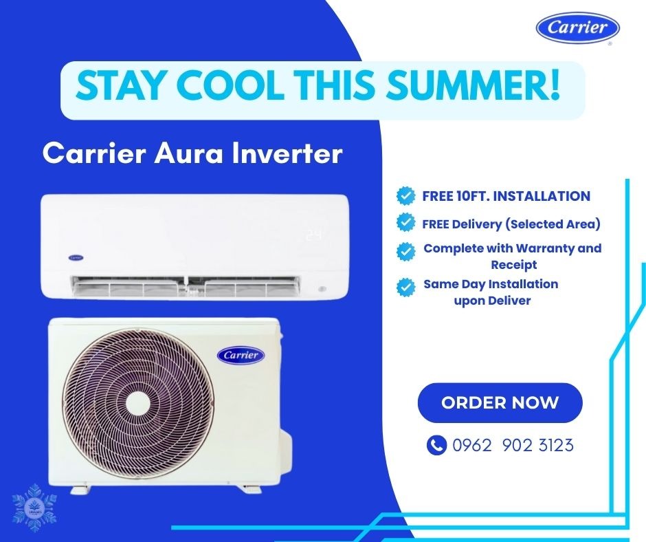 Carrier Aura Inverter Split Type Aircon, TV & Home Appliances, Air ...
