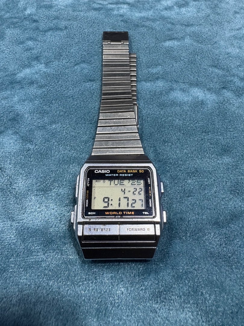 Casio Watch Data bank 50, Men's Fashion, Watches & Accessories, Watches ...