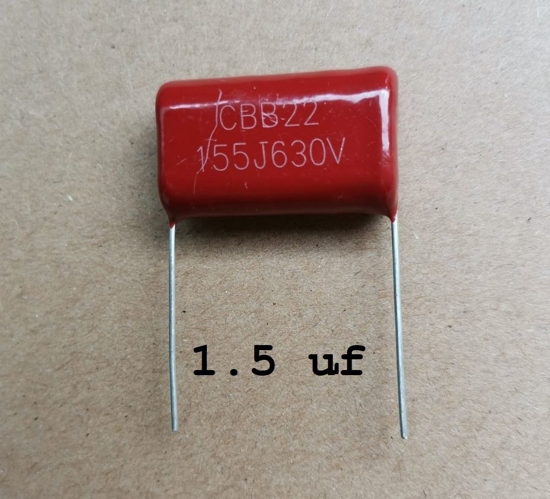 Capacitor for KDK 12" ( 30 cm )able fan, stand fan 1.5 uF 630 vAC ...