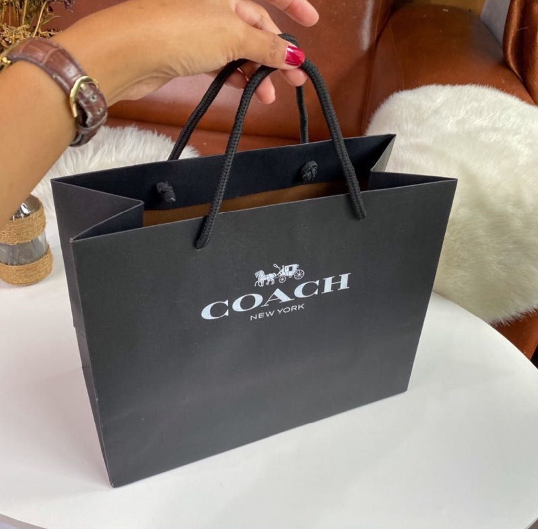 Coach Paper Bag Black (S), Women's Fashion, Bags & Wallets, Purses ...