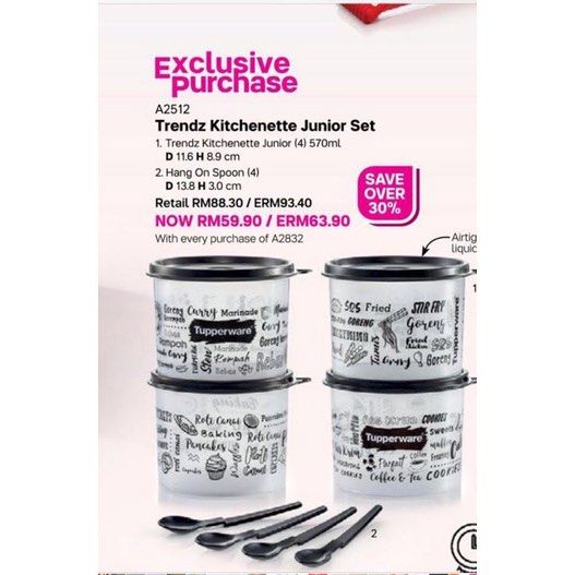 Compact Canister Tupperware, Furniture & Home Living, Bathroom ...