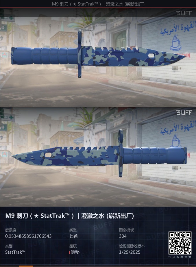 CS2 M9 Bayonet Brightwater ST FN, Video Gaming, Gaming Accessories, In ...