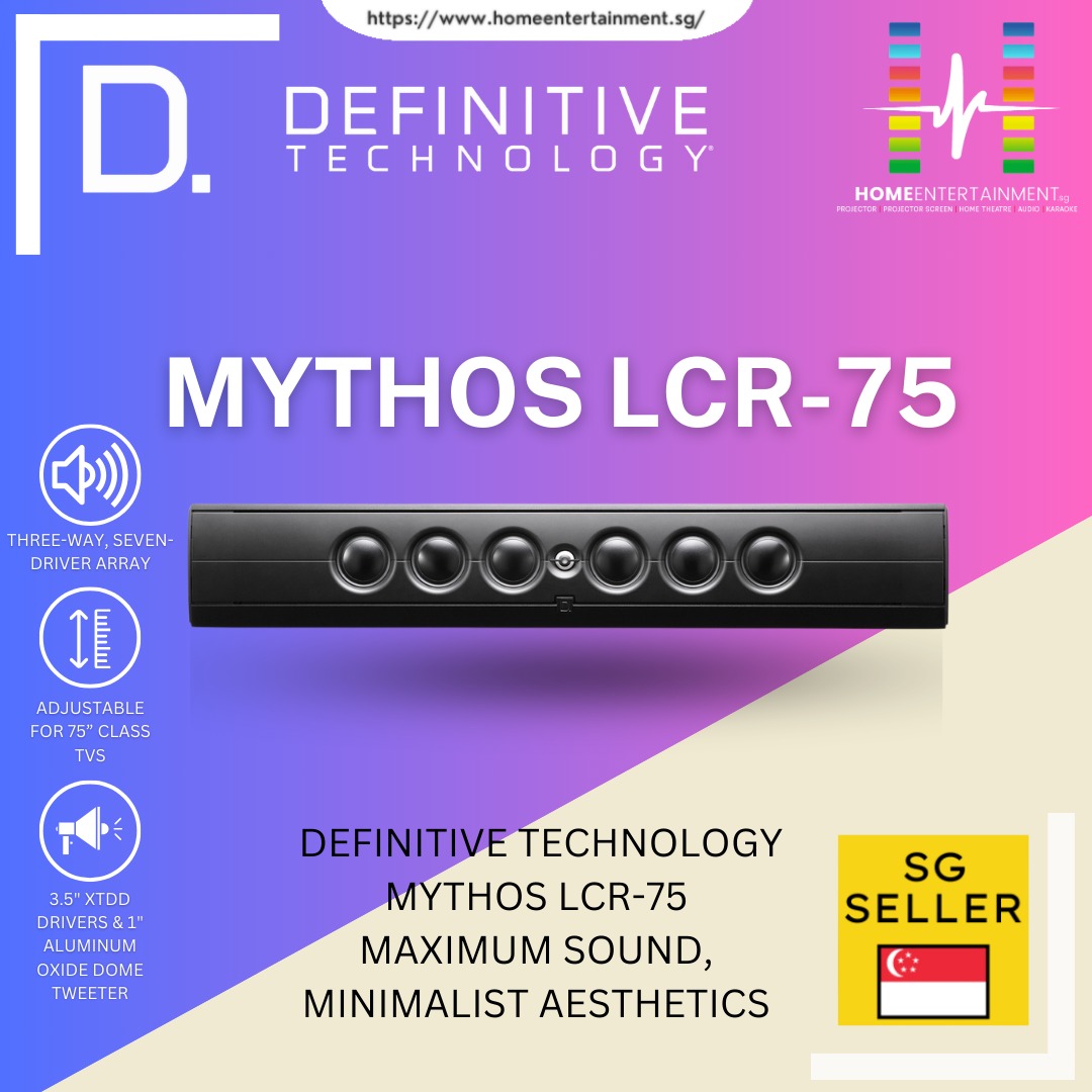 DEFINITIVE TECHNOLOGY MYTHOS LCR-75 SOUND BAR, Audio, Soundbars ...